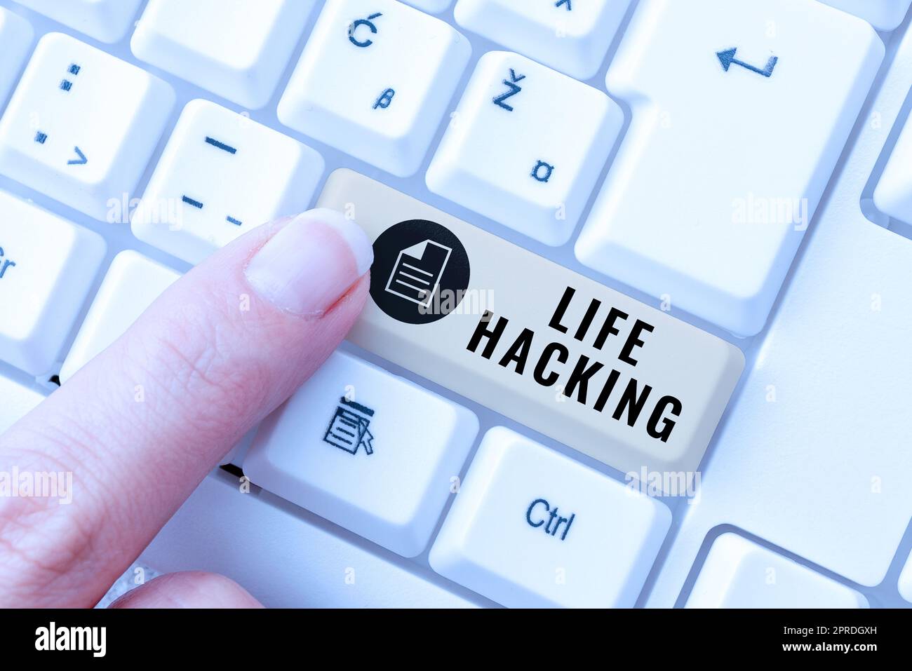 Conceptual display Life Hacking, Internet Concept Simple and clever ...