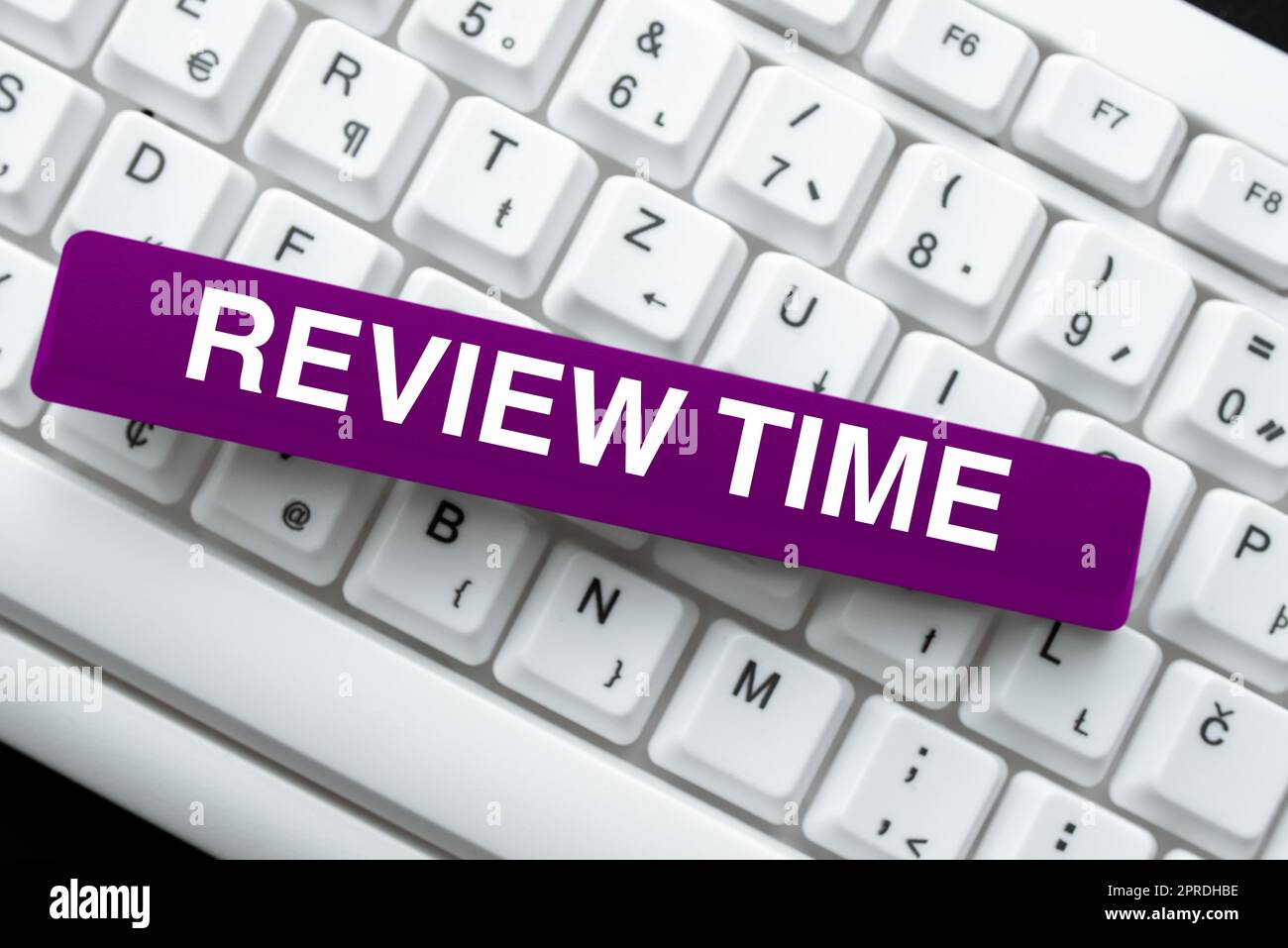 Text sign showing Review Time. Business idea situation or system its ...