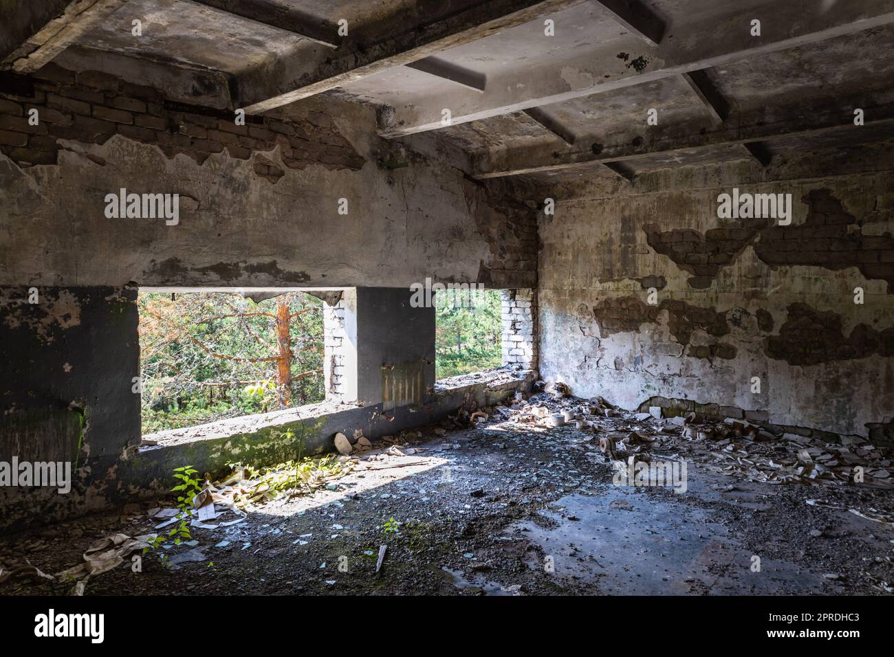 Abandoned secret Soviet Union military ghost town Irbene in Latvia ...