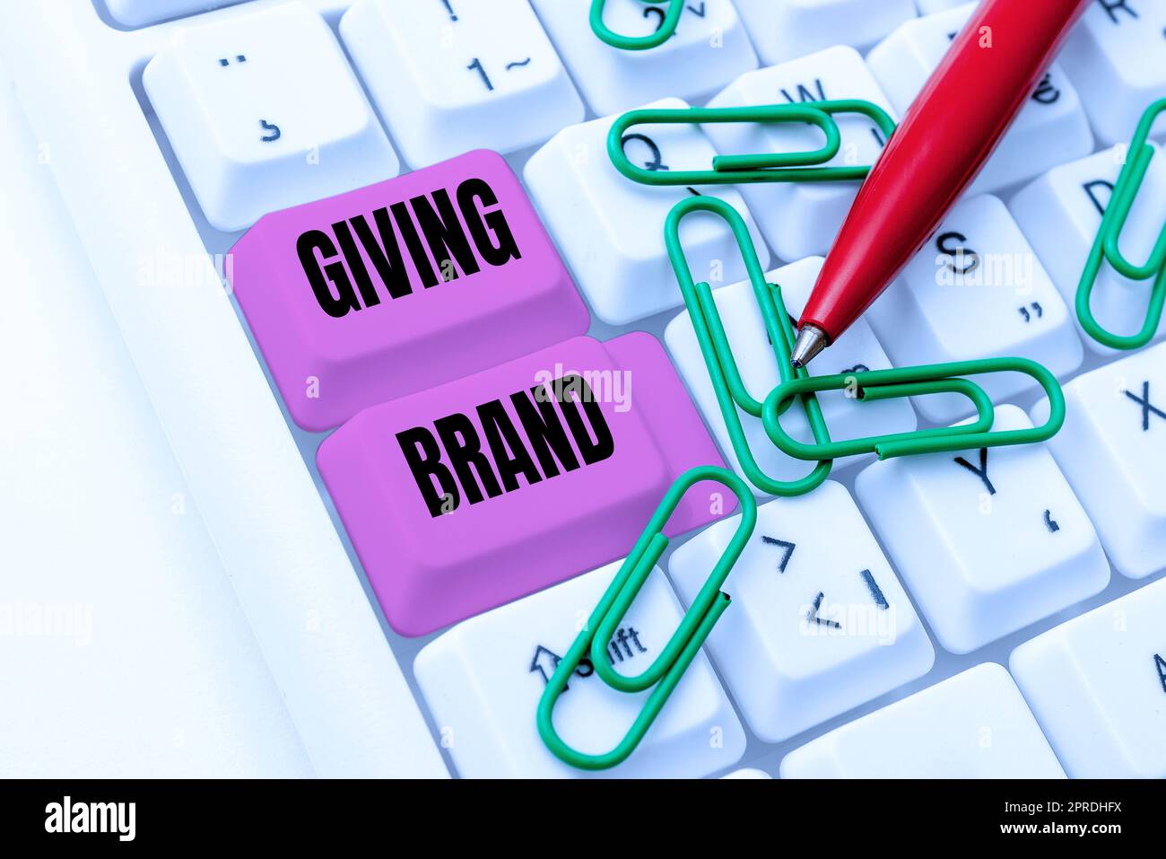 Sign displaying Giving Brand. Business showcase The process of giving a ...