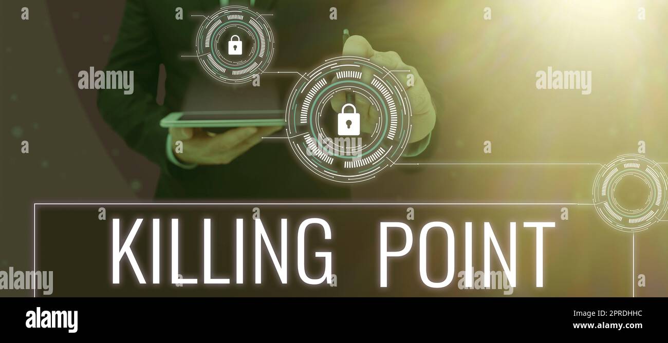 Inspiration showing sign Killing Point. Word Written on Phase End ...