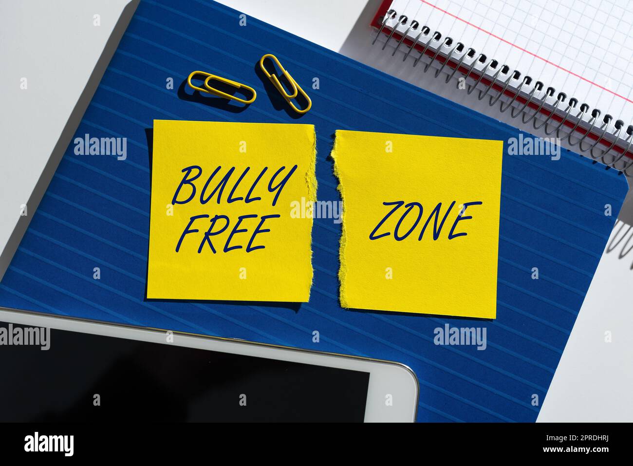 Writing displaying text Bully Free Zone. Business showcase Be ...