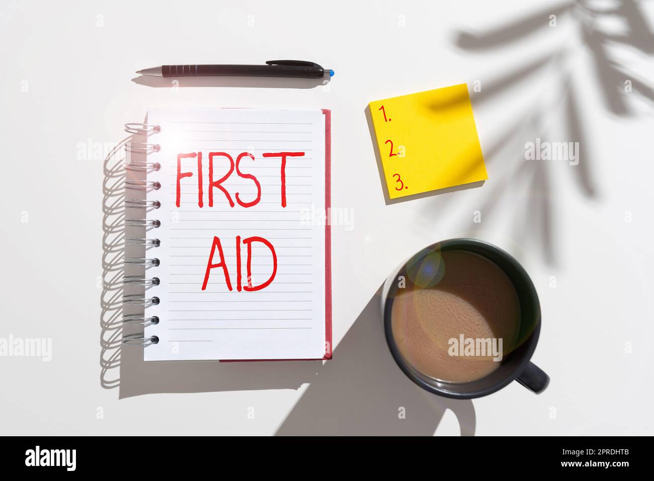 Sign displaying First Aid. Internet Concept Practise of healing small ...