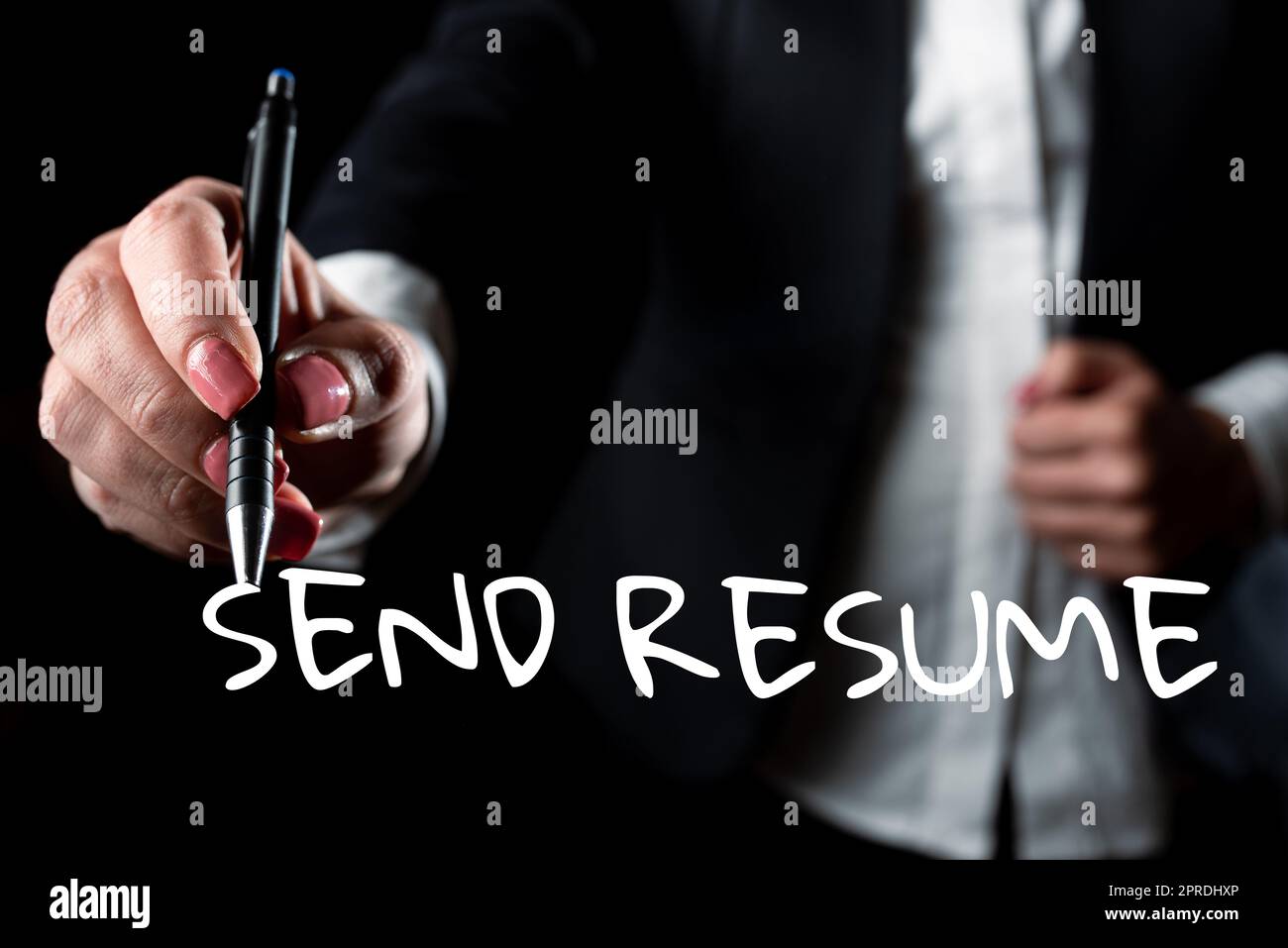 Inspiration showing sign Send Resume. Business showcase brief account ...