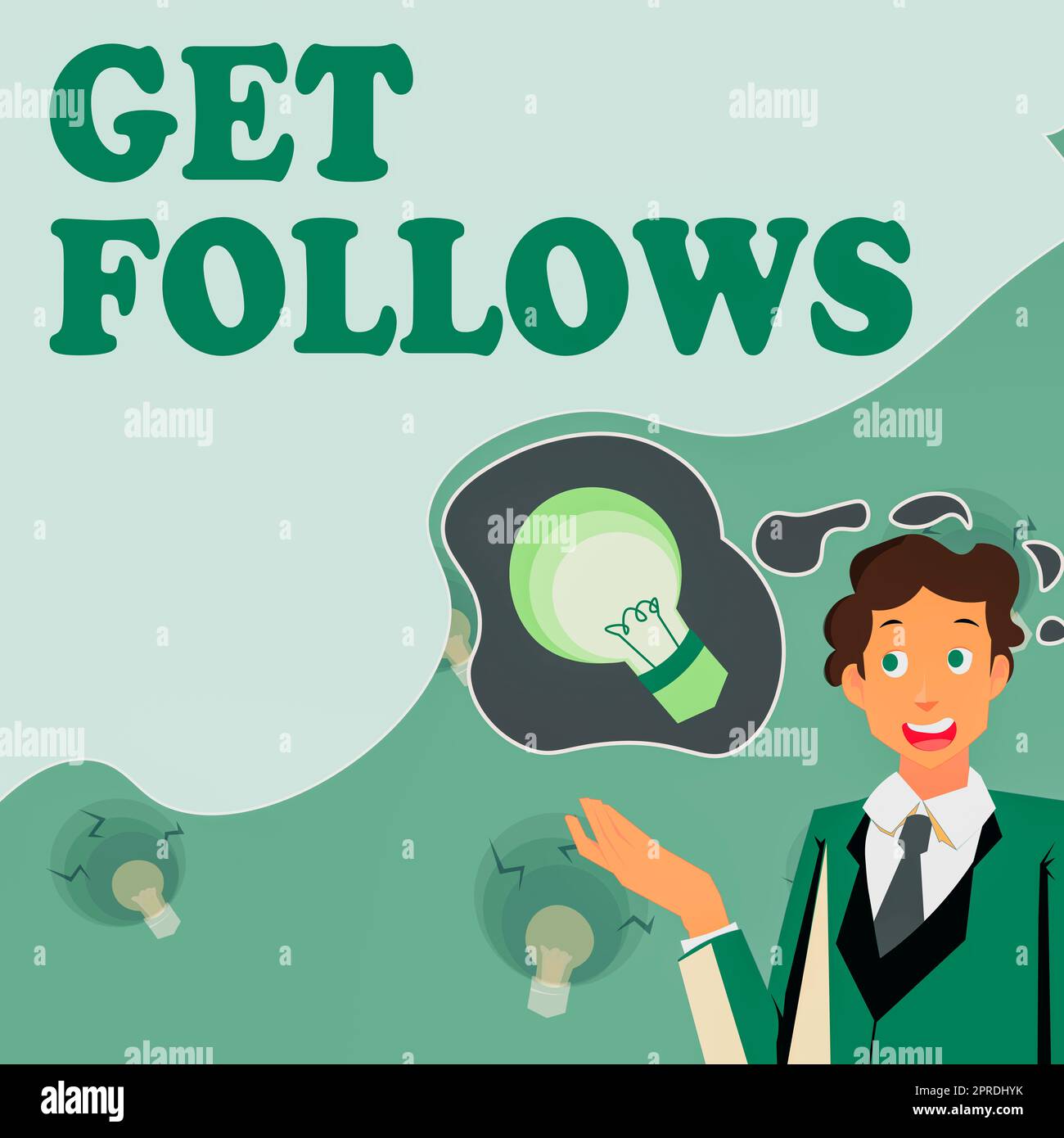 Text caption presenting Get Follows. Word for person who imitates ...