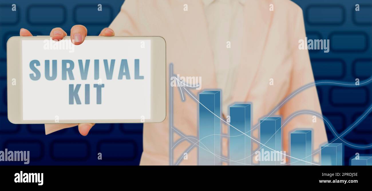 Writing displaying text Survival Kit. Internet Concept Emergency ...