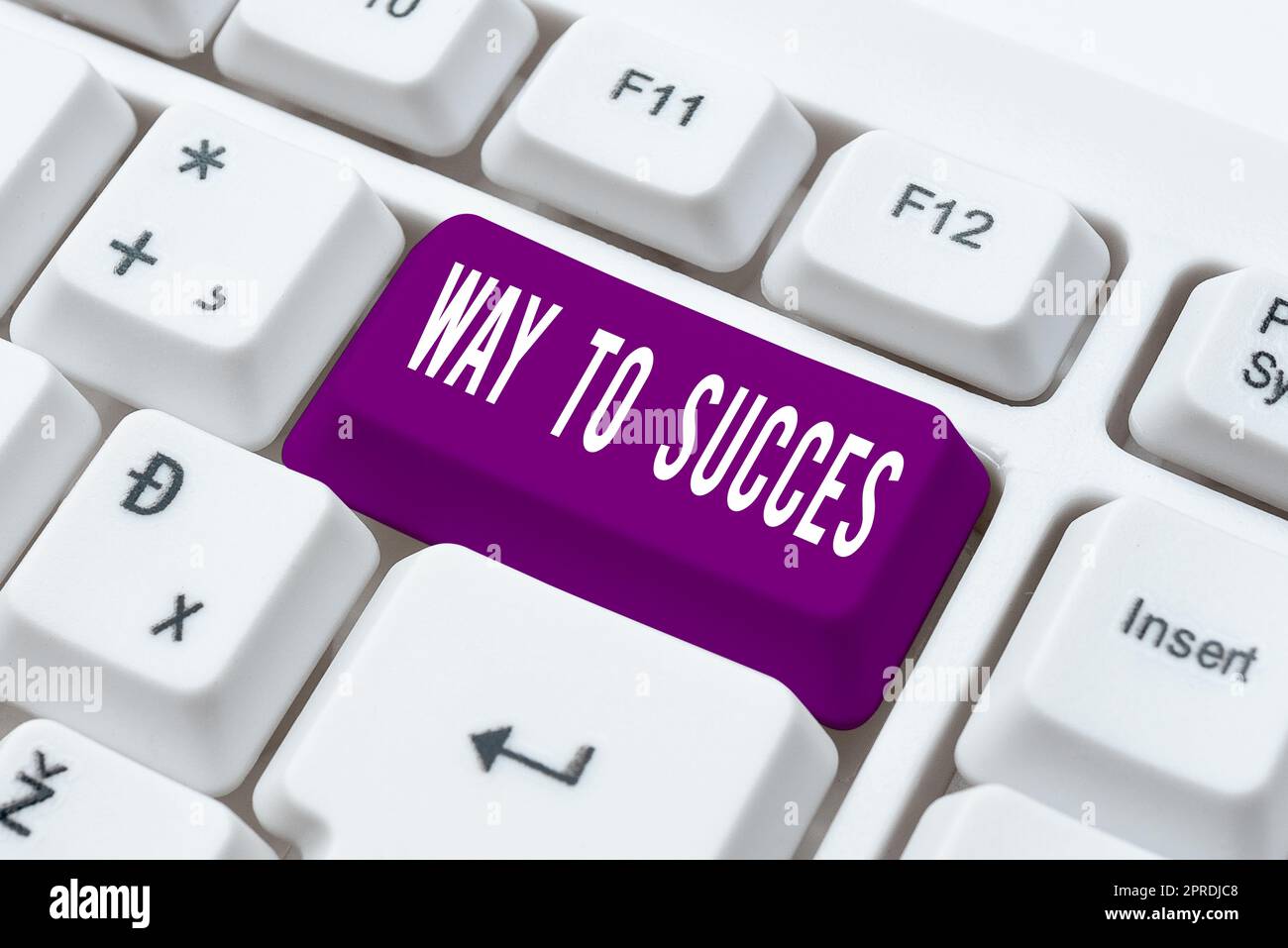 Hand writing sign Way To Success. Business concept On the right path to ...