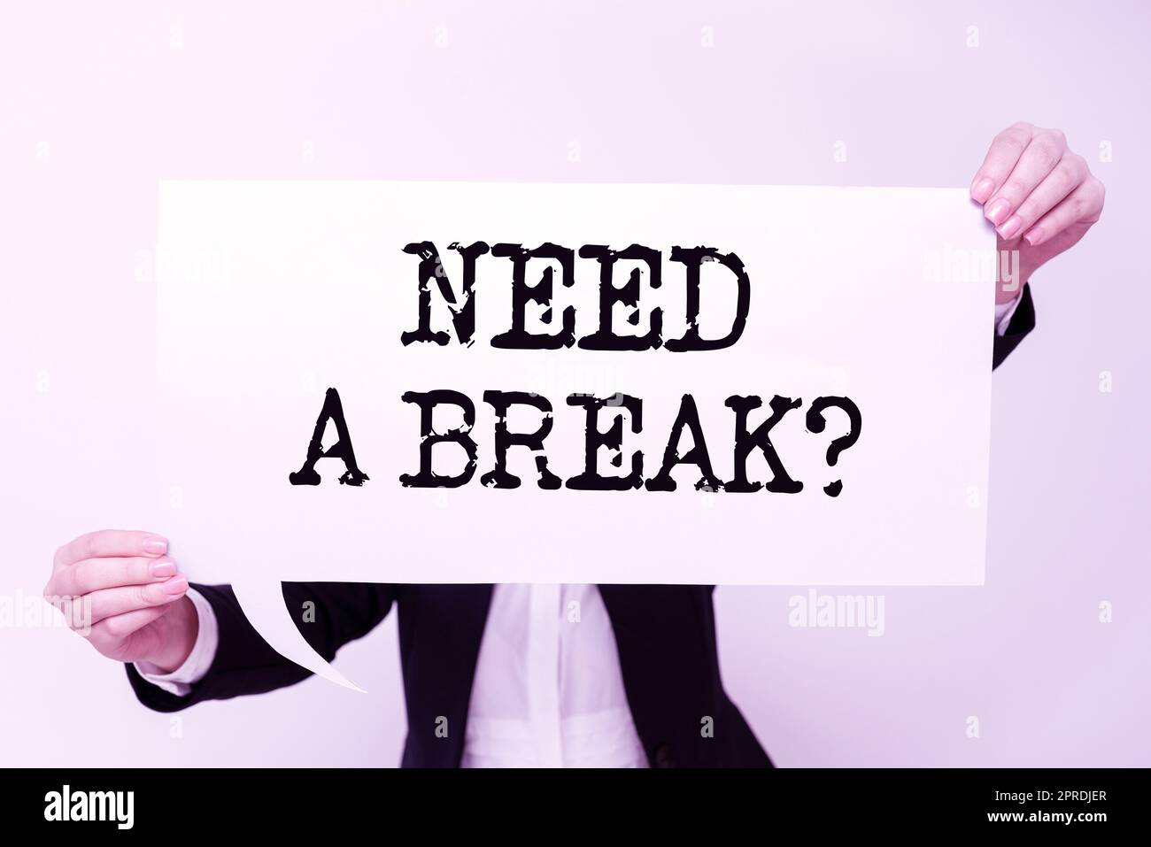 Text showing inspiration Need A Breakquestion. Internet Concept ...