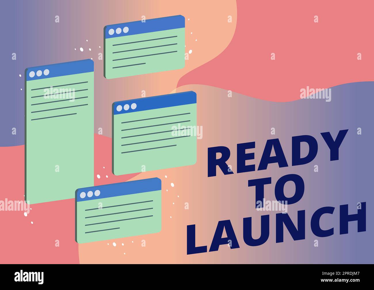 Text showing inspiration Ready To Launch. Concept meaning Prepared to ...