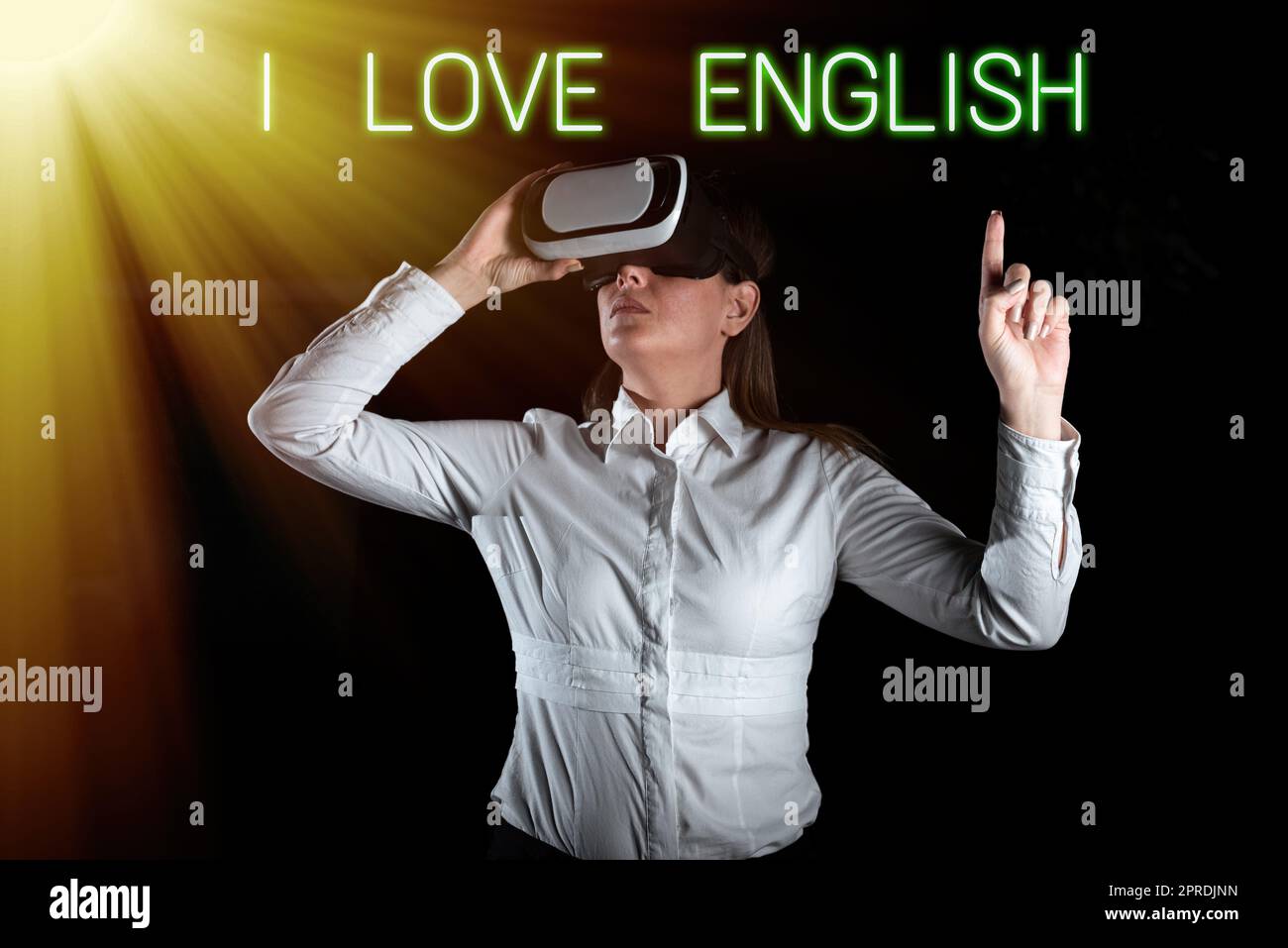 Handwriting text I Love English. Business approach To have affection ...