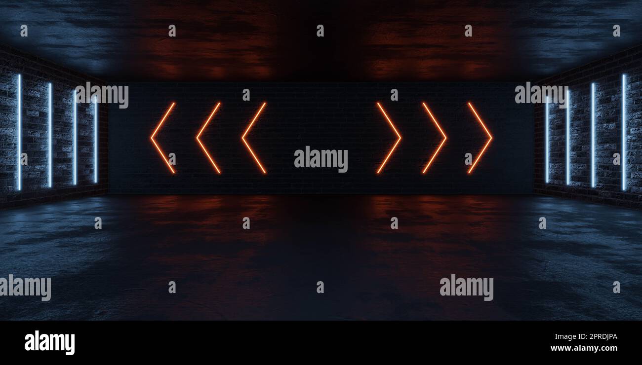 dimly lit room with a line of light fixtures hanging from the ceiling ...