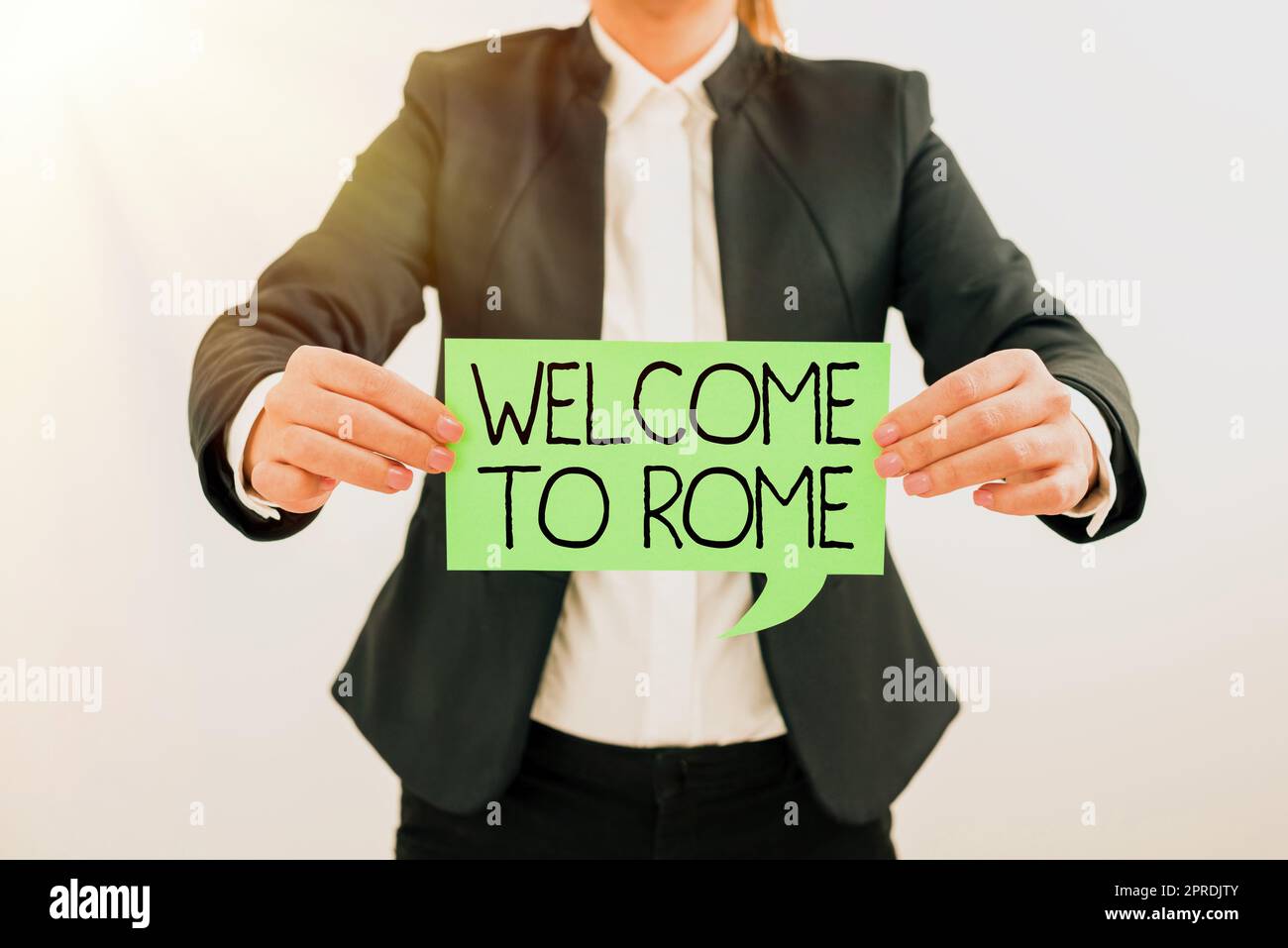 Handwriting text Welcome To Rome. Business showcase Arriving to Italia ...
