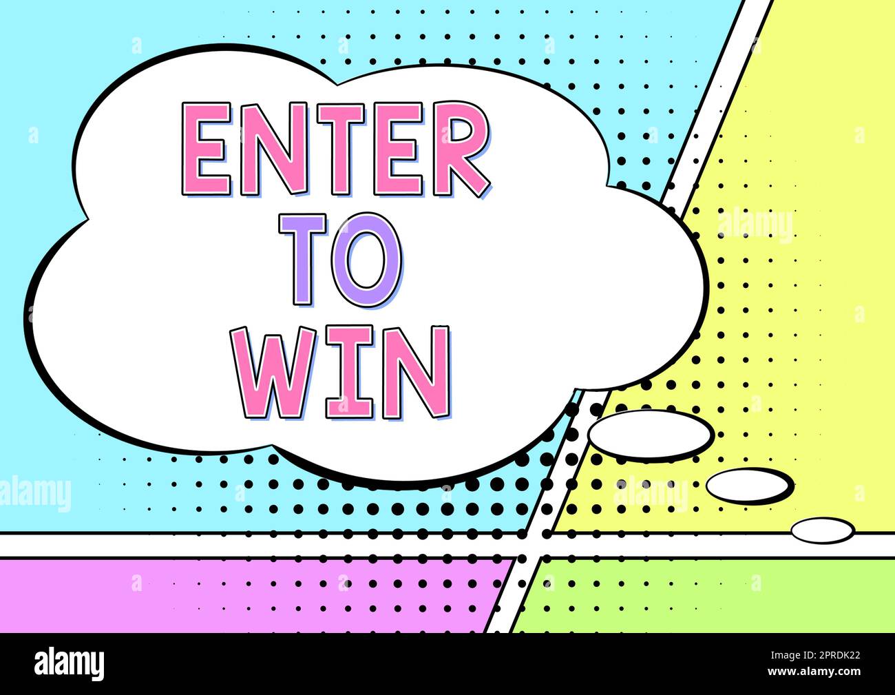 Text caption presenting Enter To Win. Business showcase Sweepstakes ...