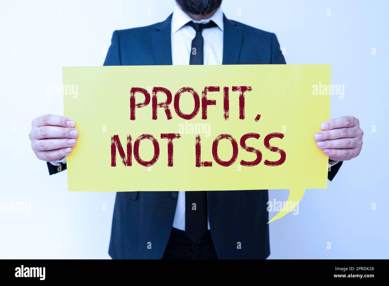 Text caption presenting Profit Not Loss. Concept meaning Just revenues ...