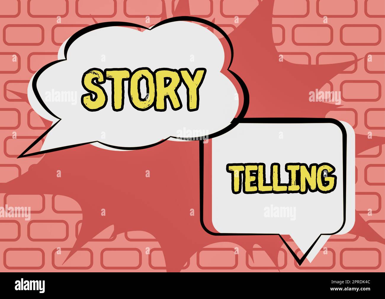 Text showing inspiration Story Telling. Business showcase Tell or write ...