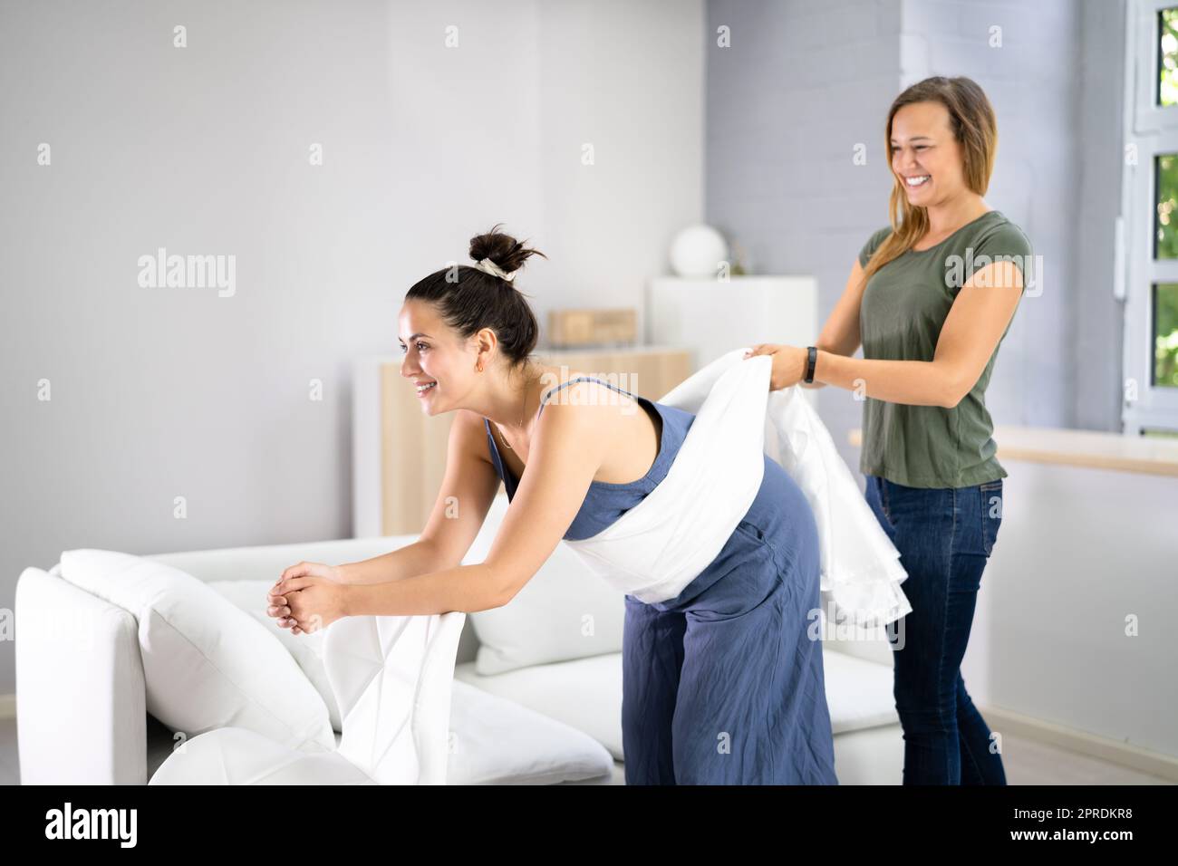Pregnant Women Baby Check And Support Stock Photo - Alamy