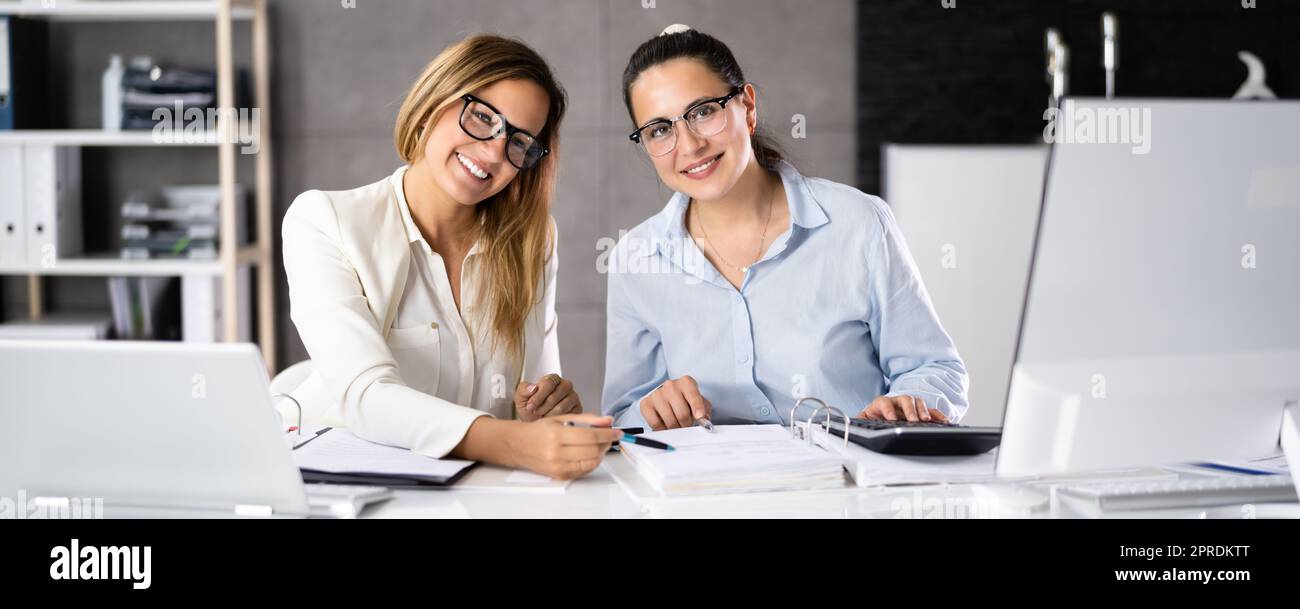 Business Accountant People Doing Tax Audit And Accounting Stock Photo ...
