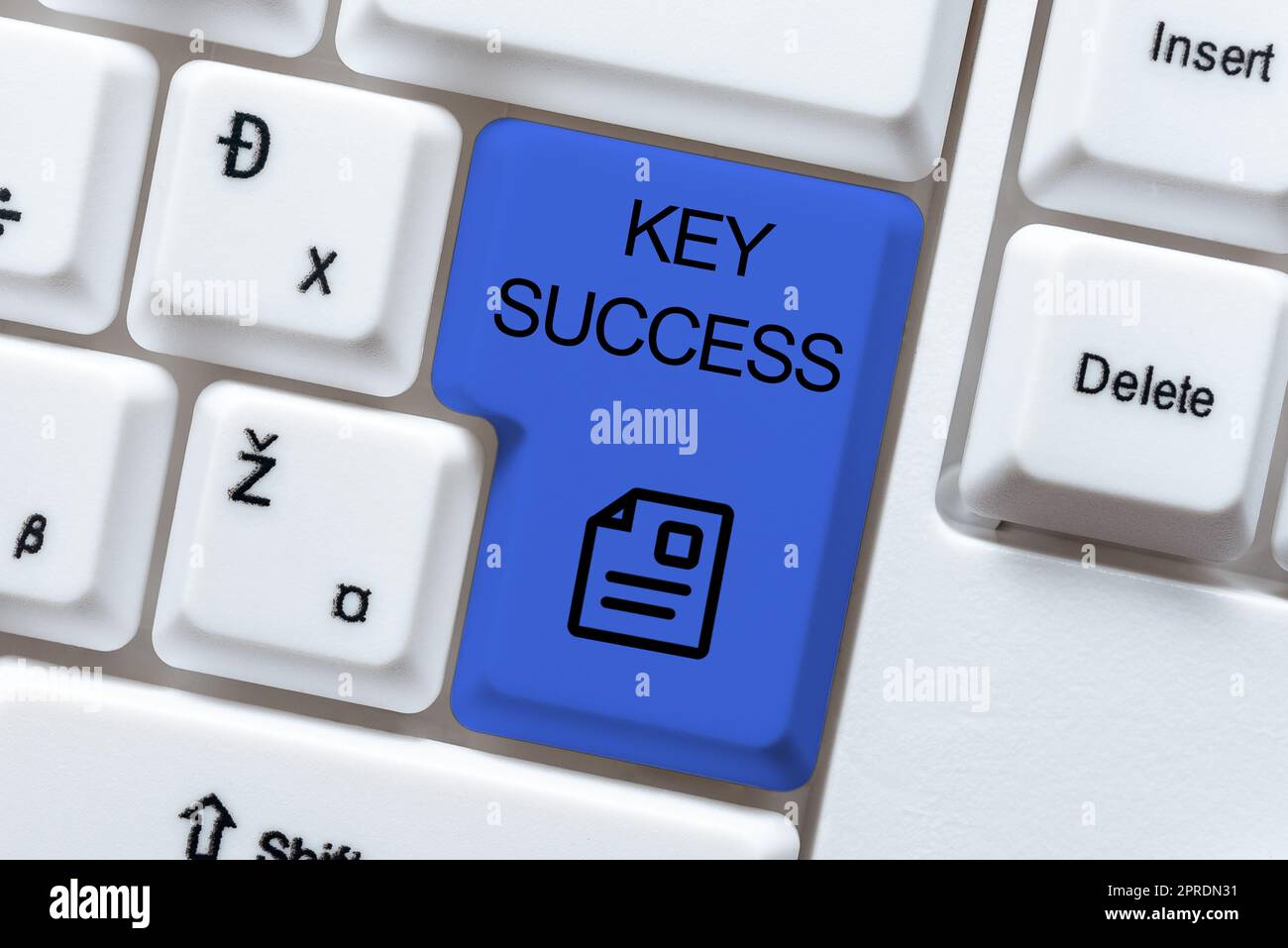 Text sign showing Key Success. Word Written on generally three to five ...