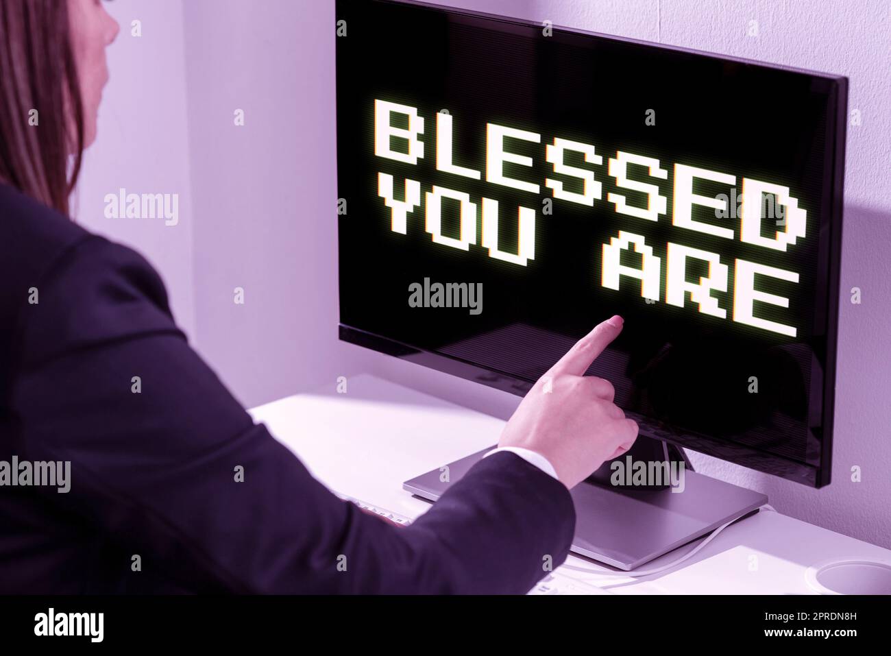 Text caption presenting Blessed You Are. Business concept Spiritual ...