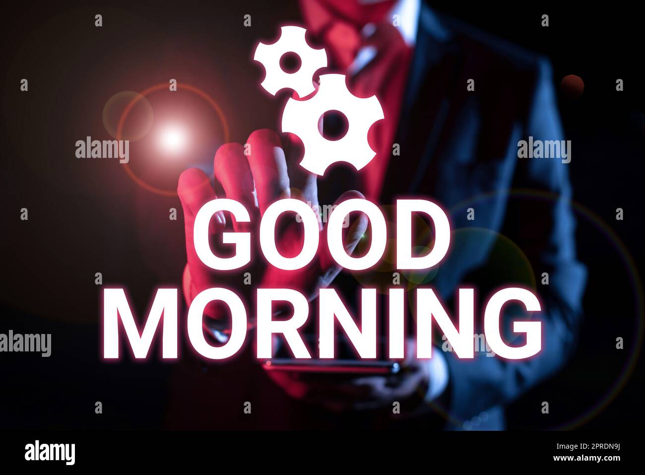 Sign displaying Good Morning. Word Written on A conventional expression ...