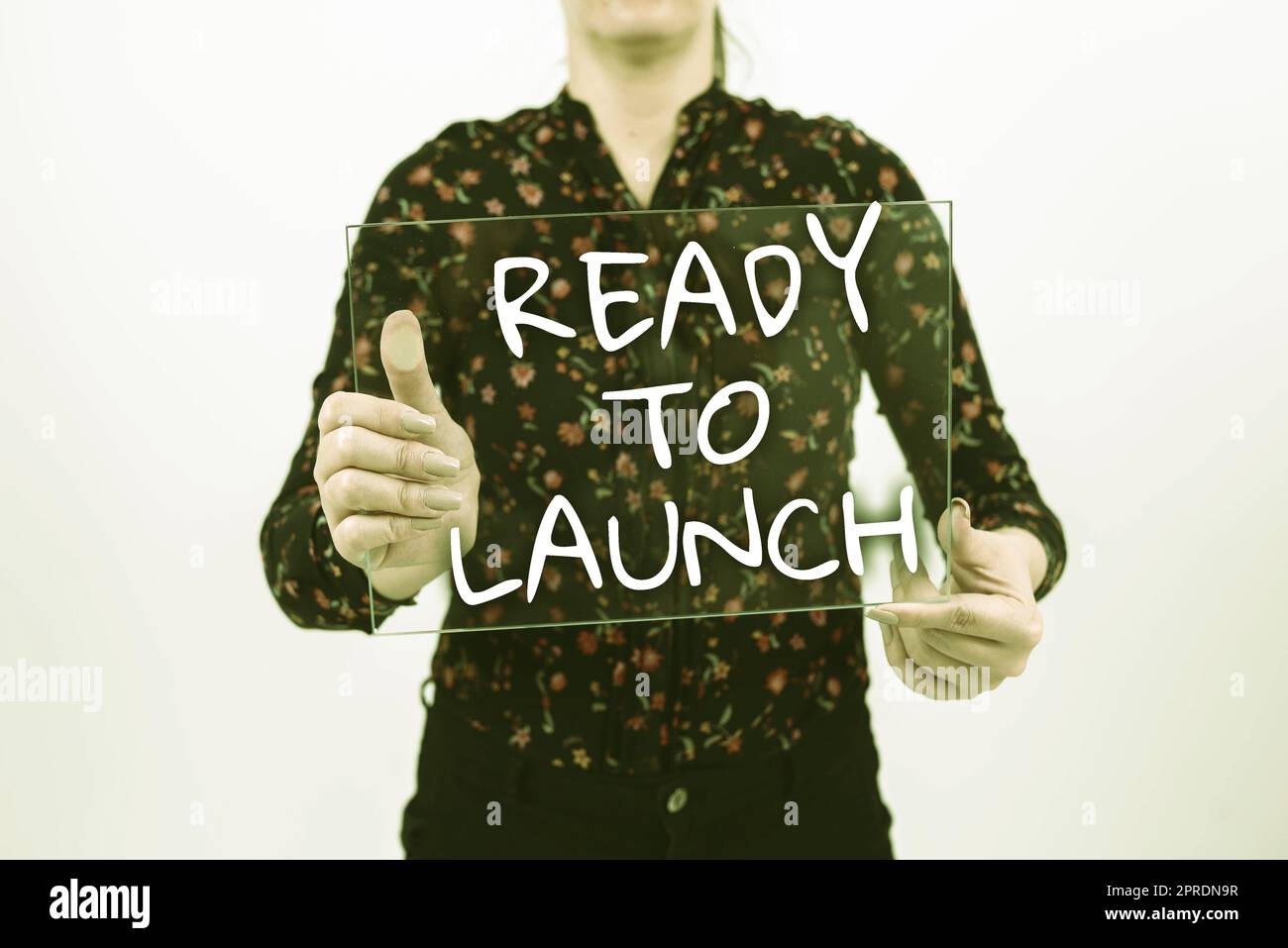 Handwriting text Ready To Launch. Business idea Prepared to start ...