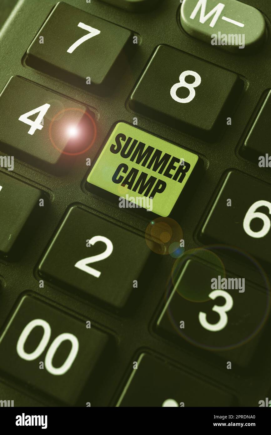 Conceptual display Summer Camp. Word Written on Supervised program for ...