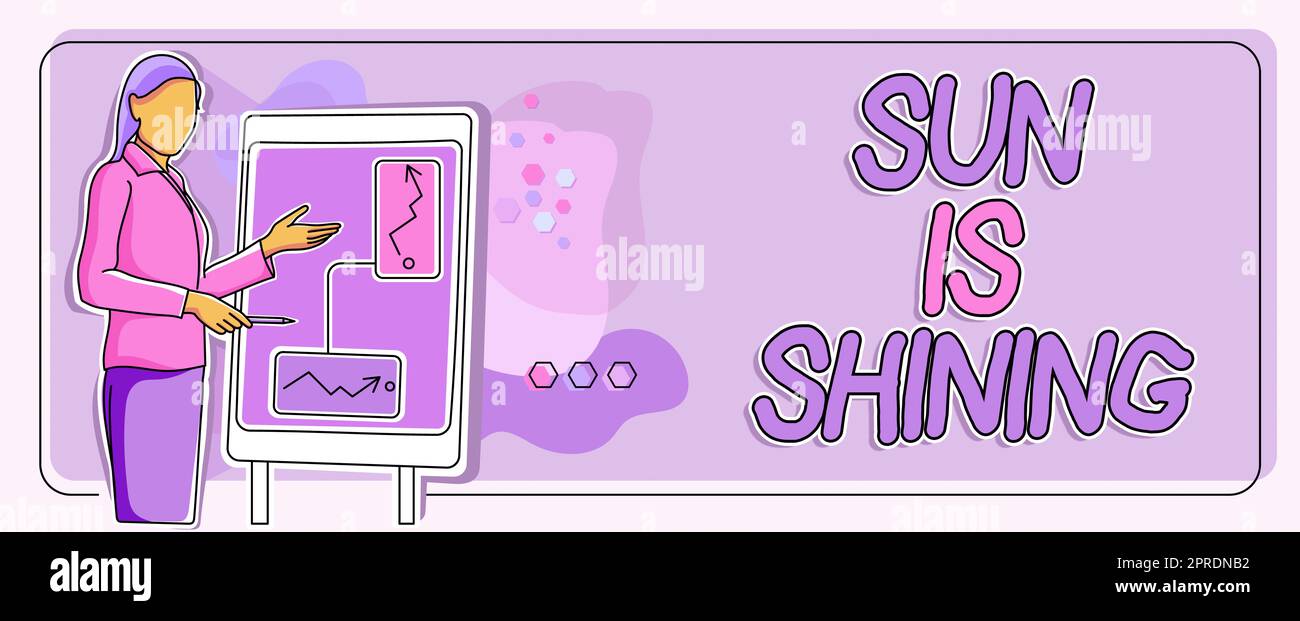 Text showing inspiration Sun Is Shining. Internet Concept Beautiful ...