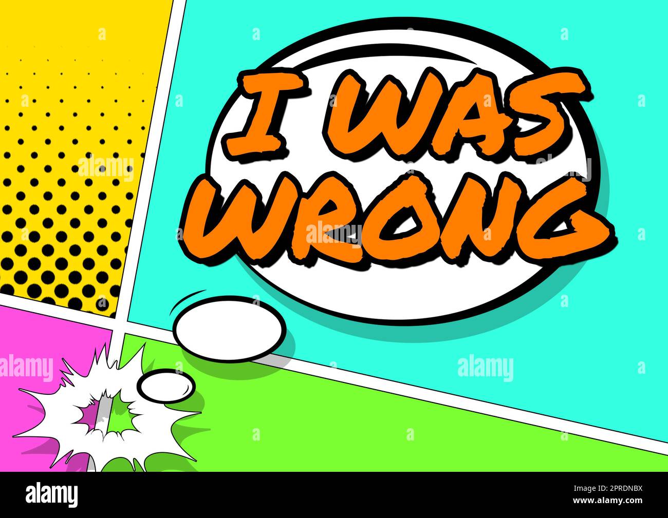 Handwriting text I Was Wrong. Word for Acceptance of a mistake error ...