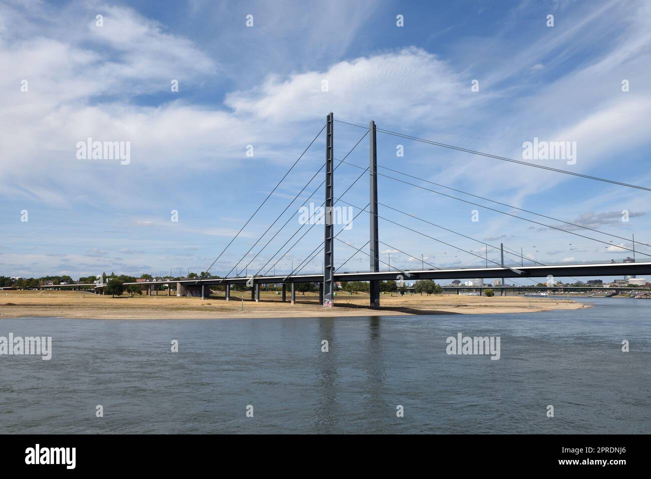 Knie Bridge over Rhine in Dusseldorf, NRW, Germany Stock Photo - Alamy