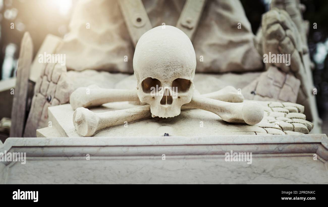 Skeletons Kissing In Grave