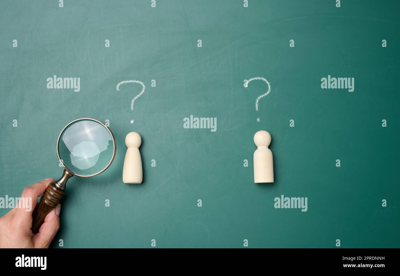 Job interview question mark hi-res stock photography and images - Alamy