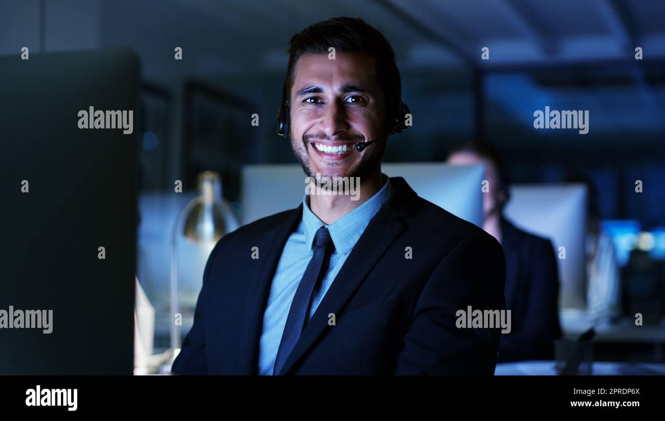 How may I be of service. Cropped portrait of a handsome young ...