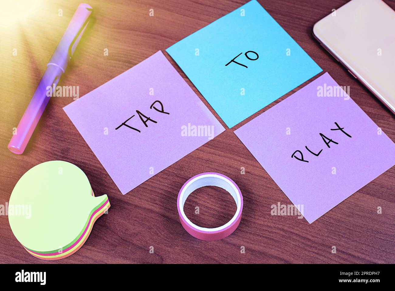 Sign displaying Tap To Play. Business idea Touch the screen to start ...