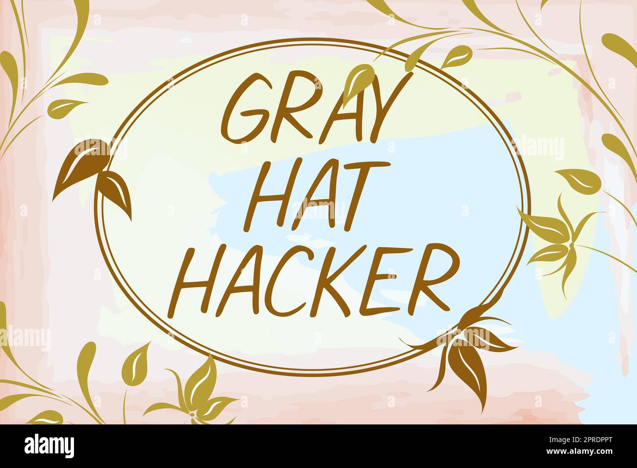Writing Displaying Text Gray Hat Hacker Conceptual Photo Computer Security Expert Who May