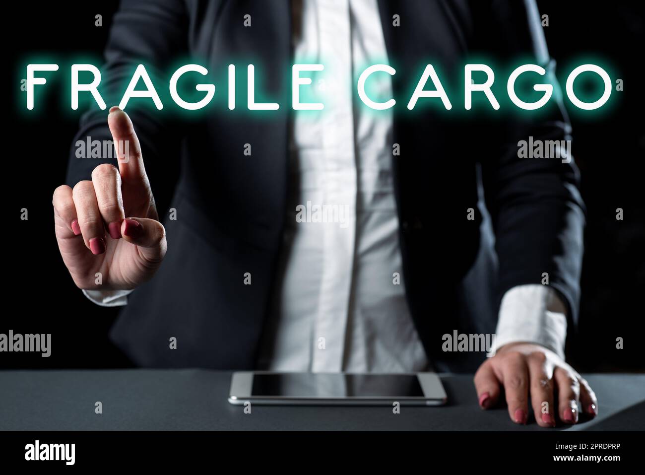 Conceptual caption Fragile Cargo. Conceptual photo Breakable Handle ...