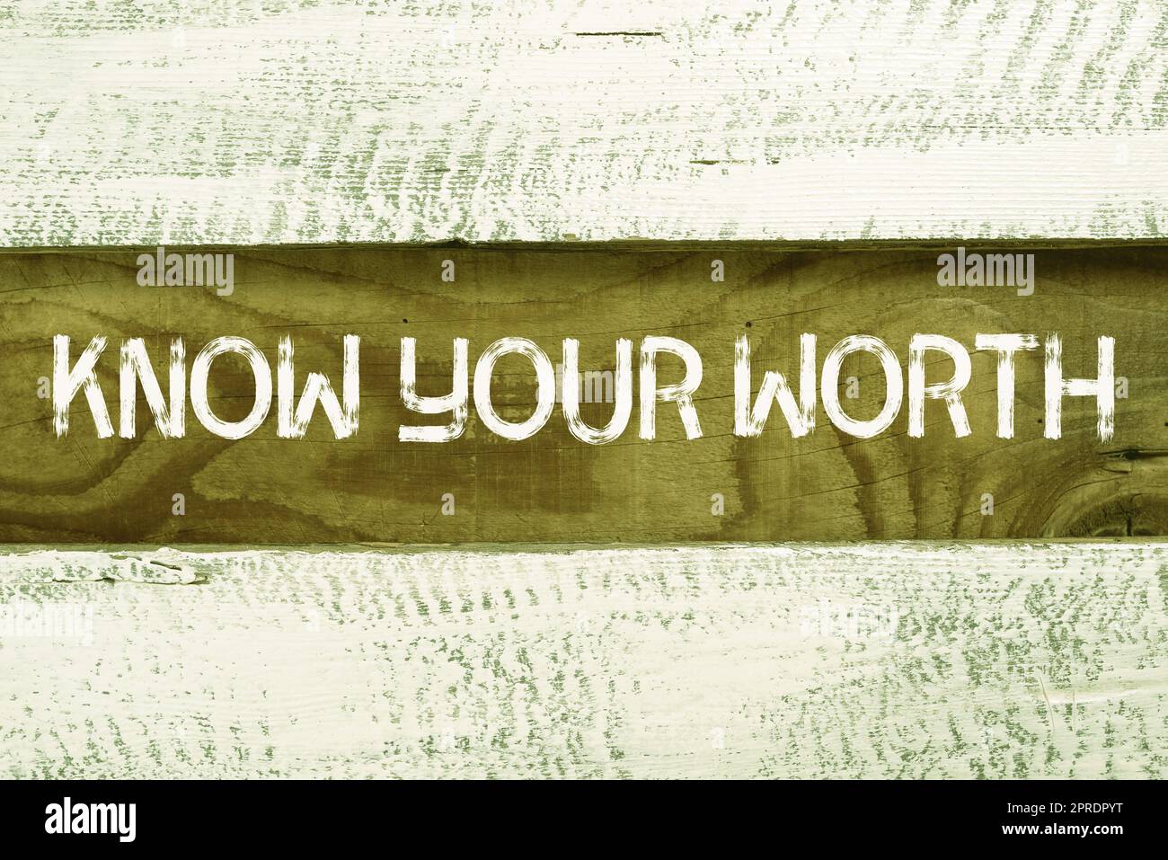 Hand writing sign Know Your Worth. Business approach Be aware of ...