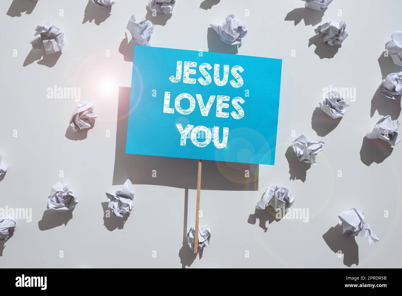 Conceptual caption Jesus Loves You. Business overview Believe in the ...
