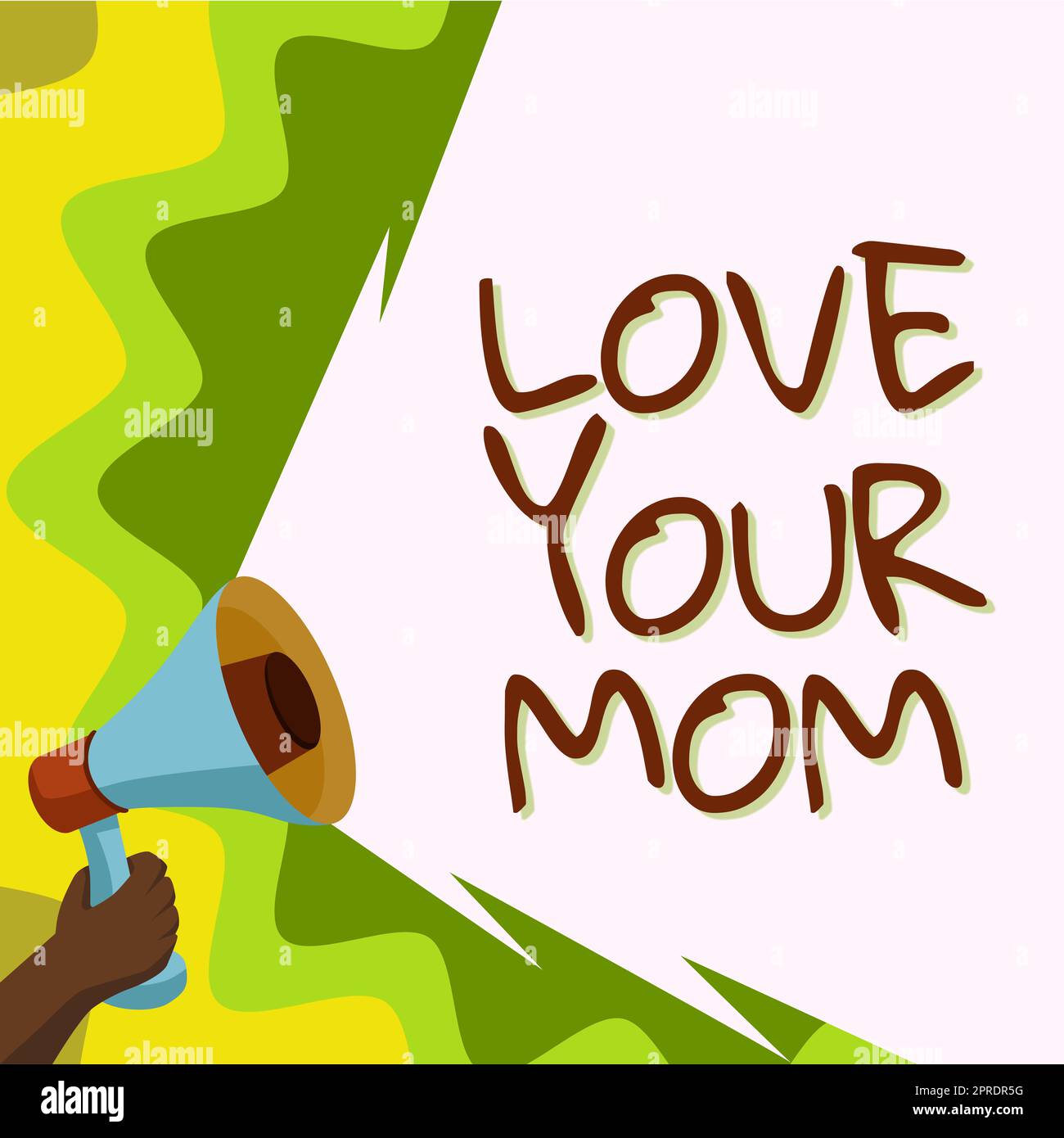 Writing displaying text Love Your Mom. Conceptual photo Have good ...