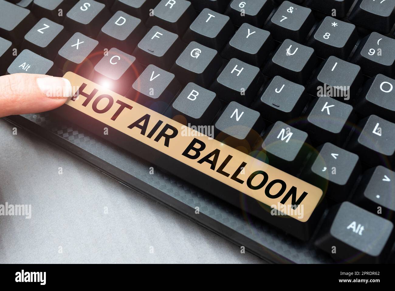 Inspiration showing sign Hot Air Balloon. Word Written on Have a ride ...