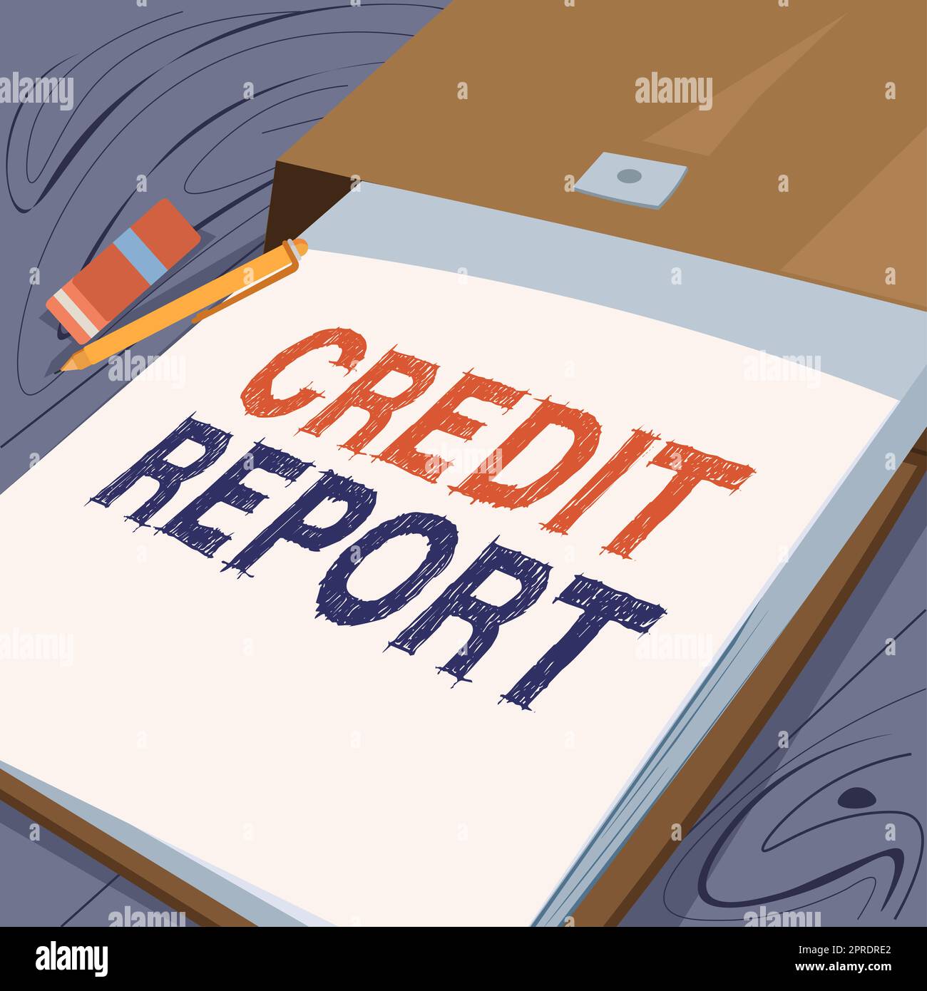 Conceptual display Credit Report. Conceptual photo Borrowing Rap Sheet ...