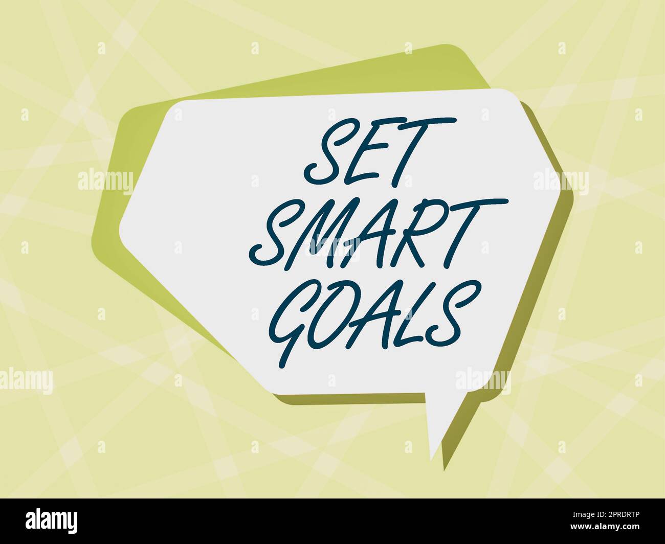 Text showing inspiration Set Smart Goals. Internet Concept Establish ...