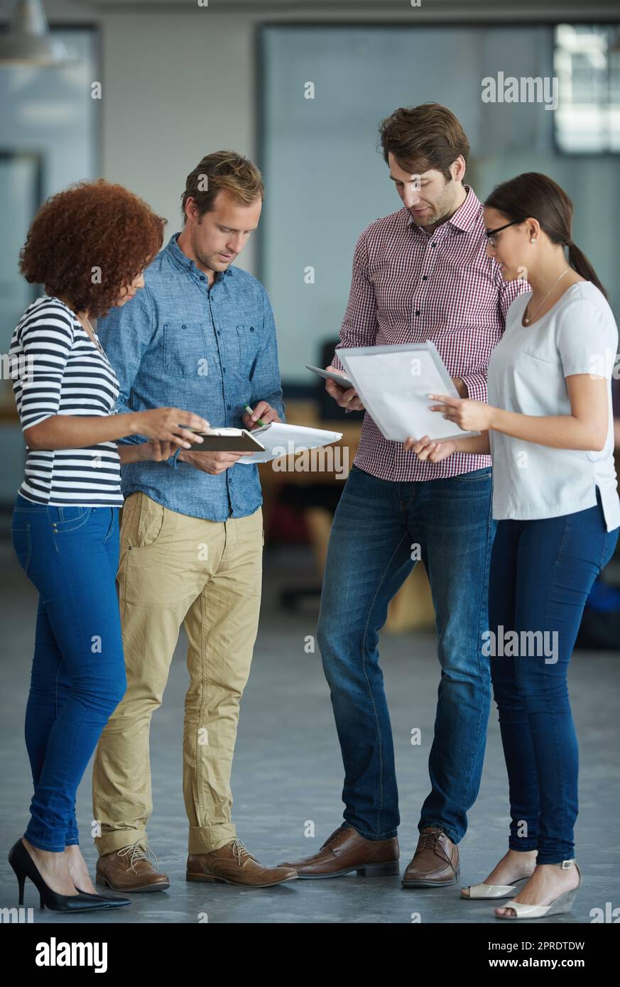 People Standing Around Talking