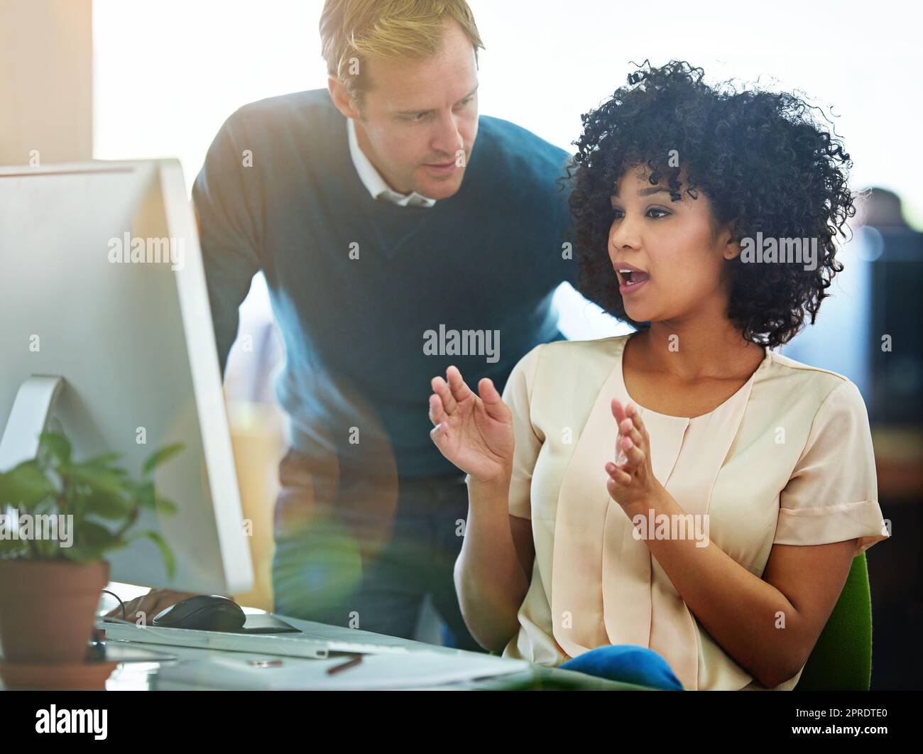 Explaining pc hi-res stock photography and images - Alamy