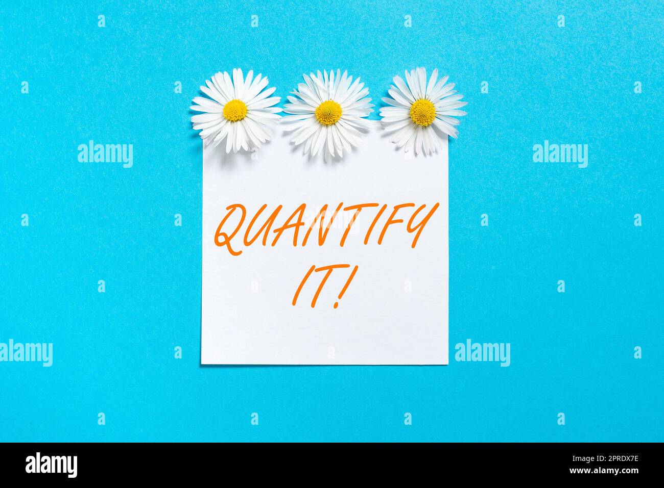 Hand writing sign Quantify It. Internet Concept Measure the size or ...