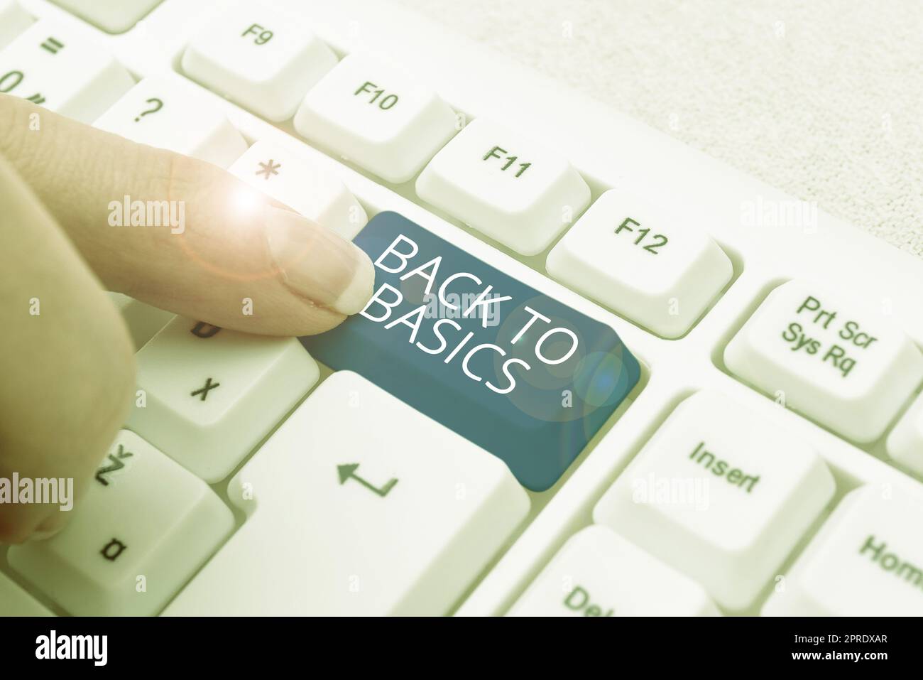 Back to basics finger hi-res stock photography and images - Alamy
