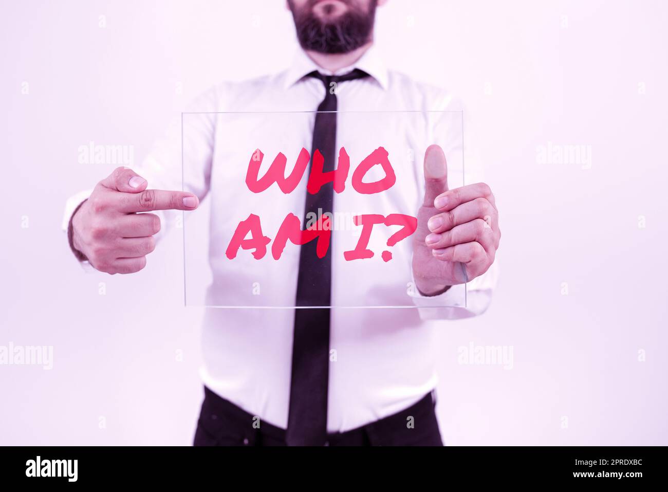 Sign displaying Who Am I. Business concept Introduce Identify yourself ...