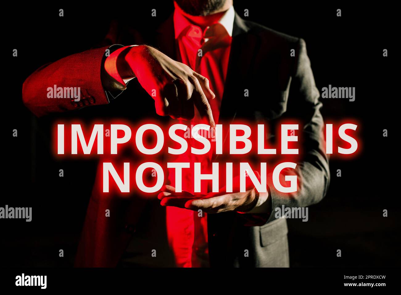 Text caption presenting Impossible Is Nothing, Word for Motivated to ...