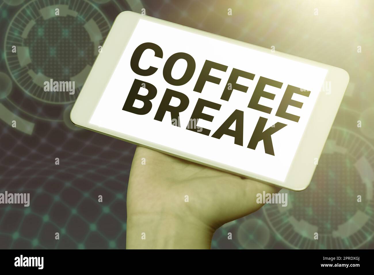 Conceptual display Coffee Break, Word Written on short time allotted ...