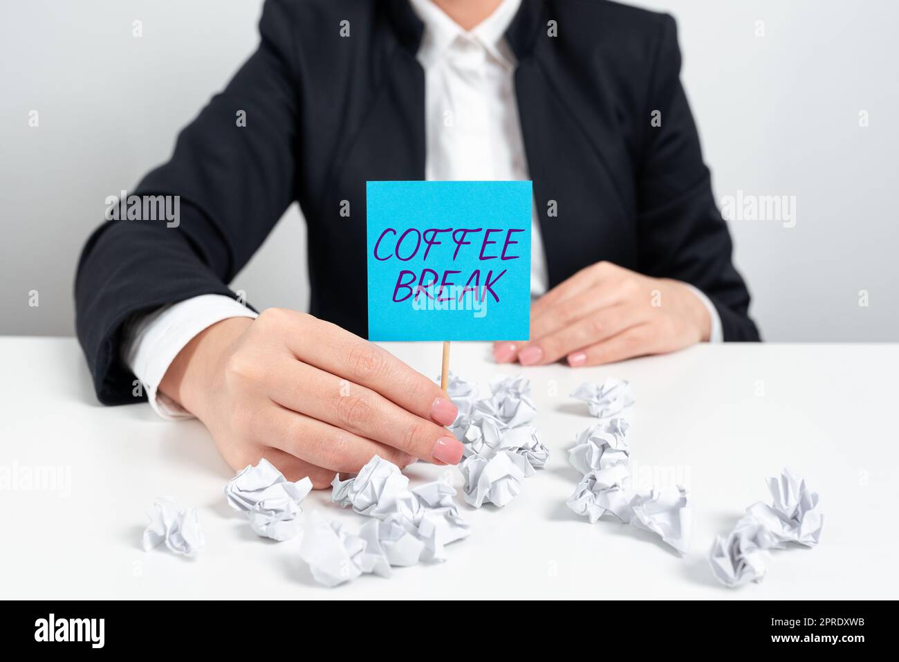 Conceptual caption Coffee Break, Word for short time allotted for ...