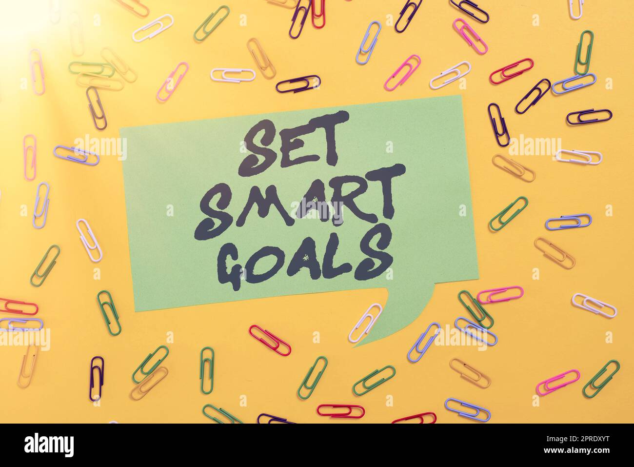 Inspiration showing sign Set Smart Goals. Concept meaning Establish ...